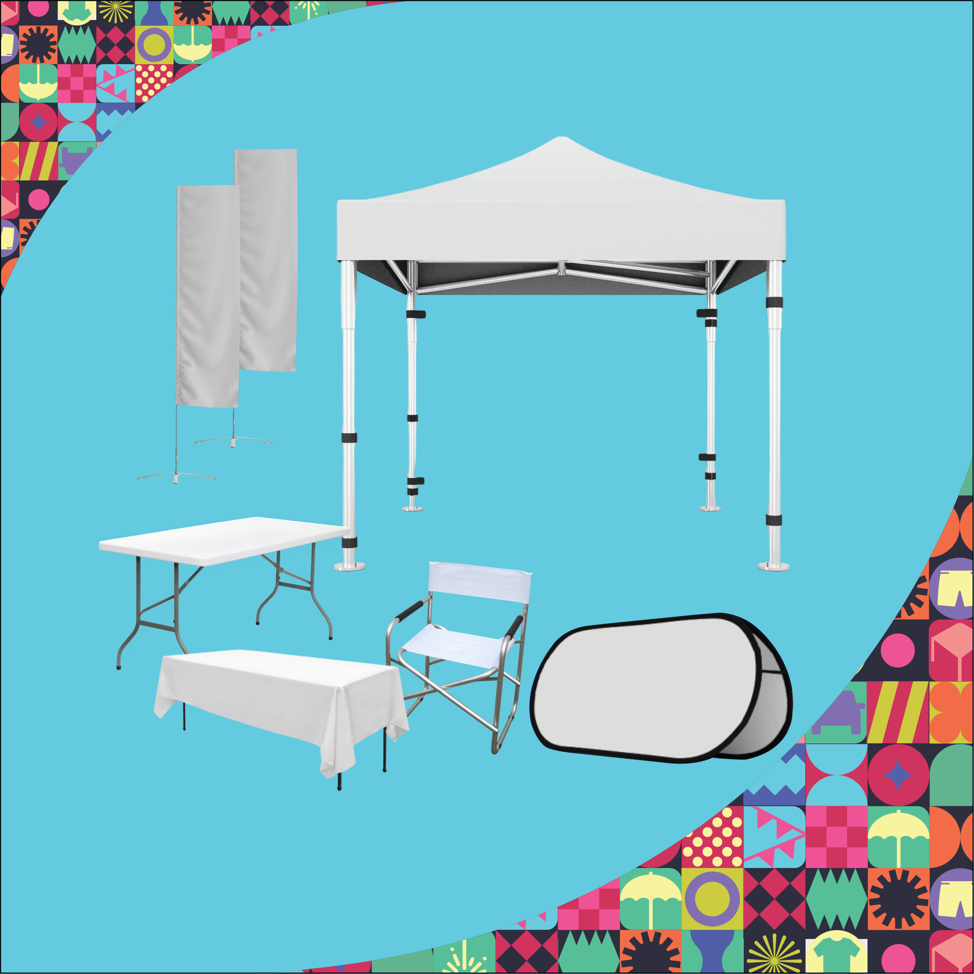 Outdoor Display Combo 2 – Compact Event Branding Kit | Colour Hub